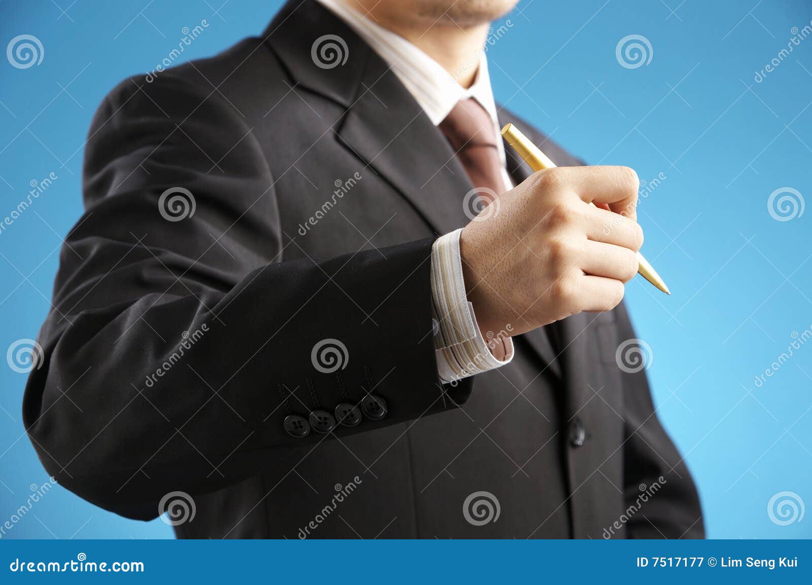 Man holding pen stock image. Image of inside, corporation - 7517177