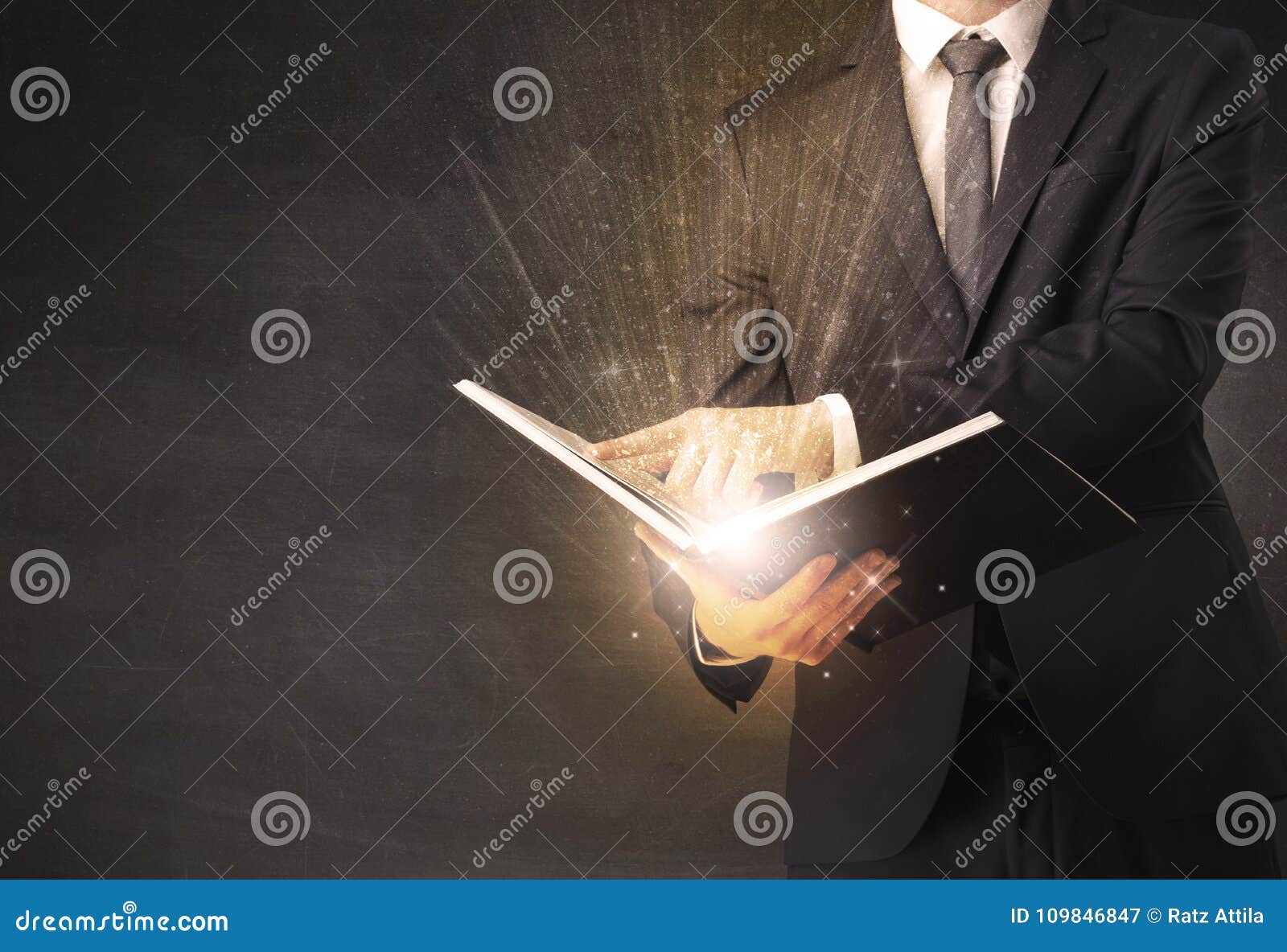 Man holding a book. stock image. Image of hold, explain - 109846847