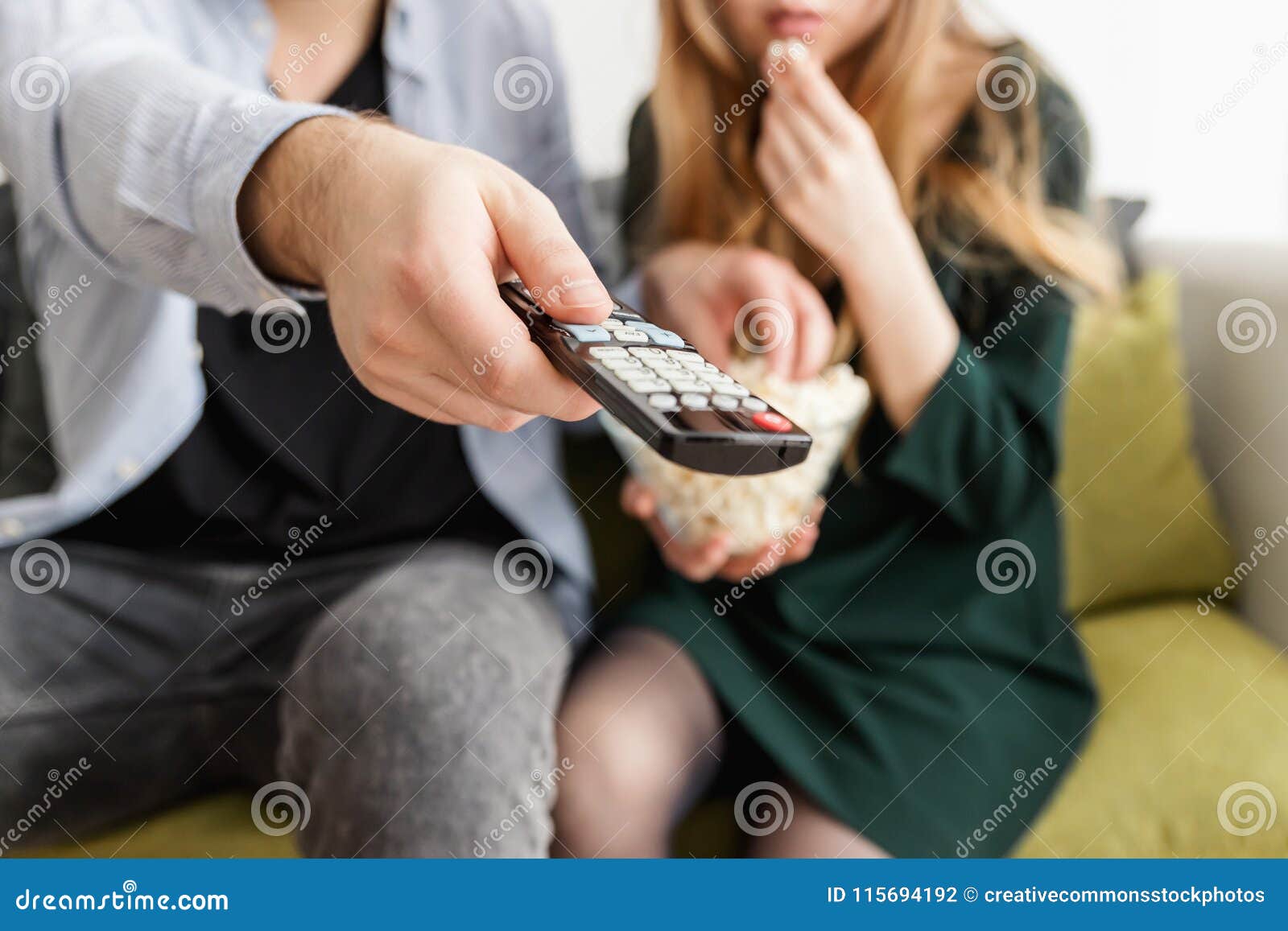 Man Holding Remote Control Picture. Image: 115694192