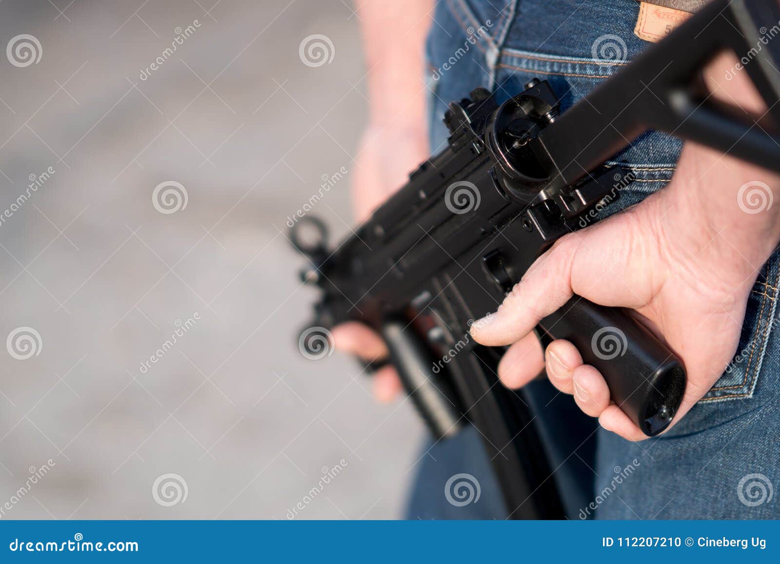 Man holding a rifle stock photo. Image of outdoor, crime - 112207210