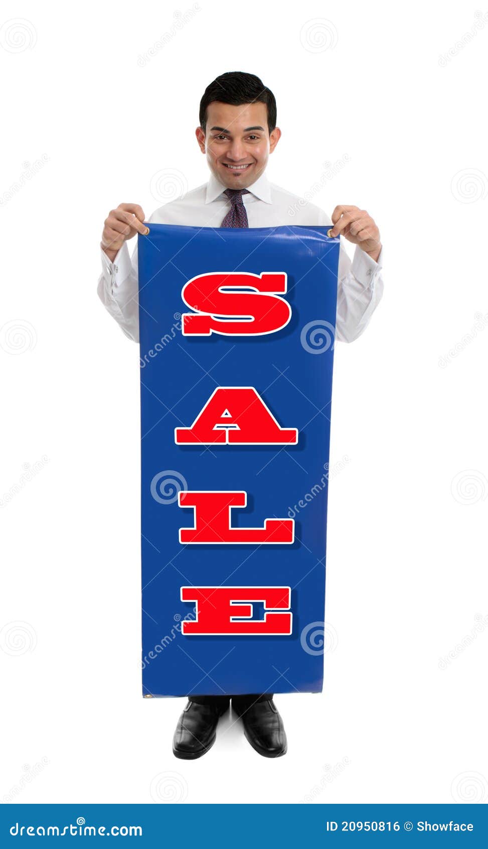 Man holding a SALE sign stock photo. Image of ethnic - 20950816