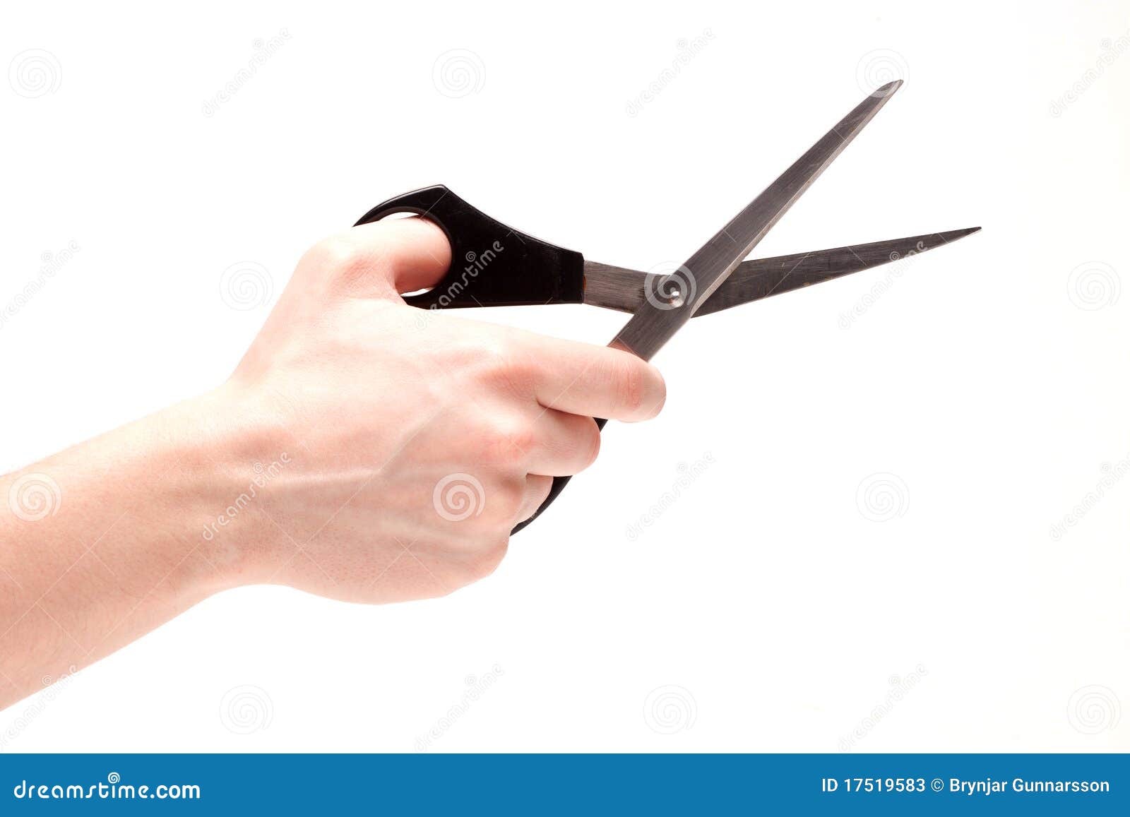 A man holding scissors stock image. Image of isolated - 17519583