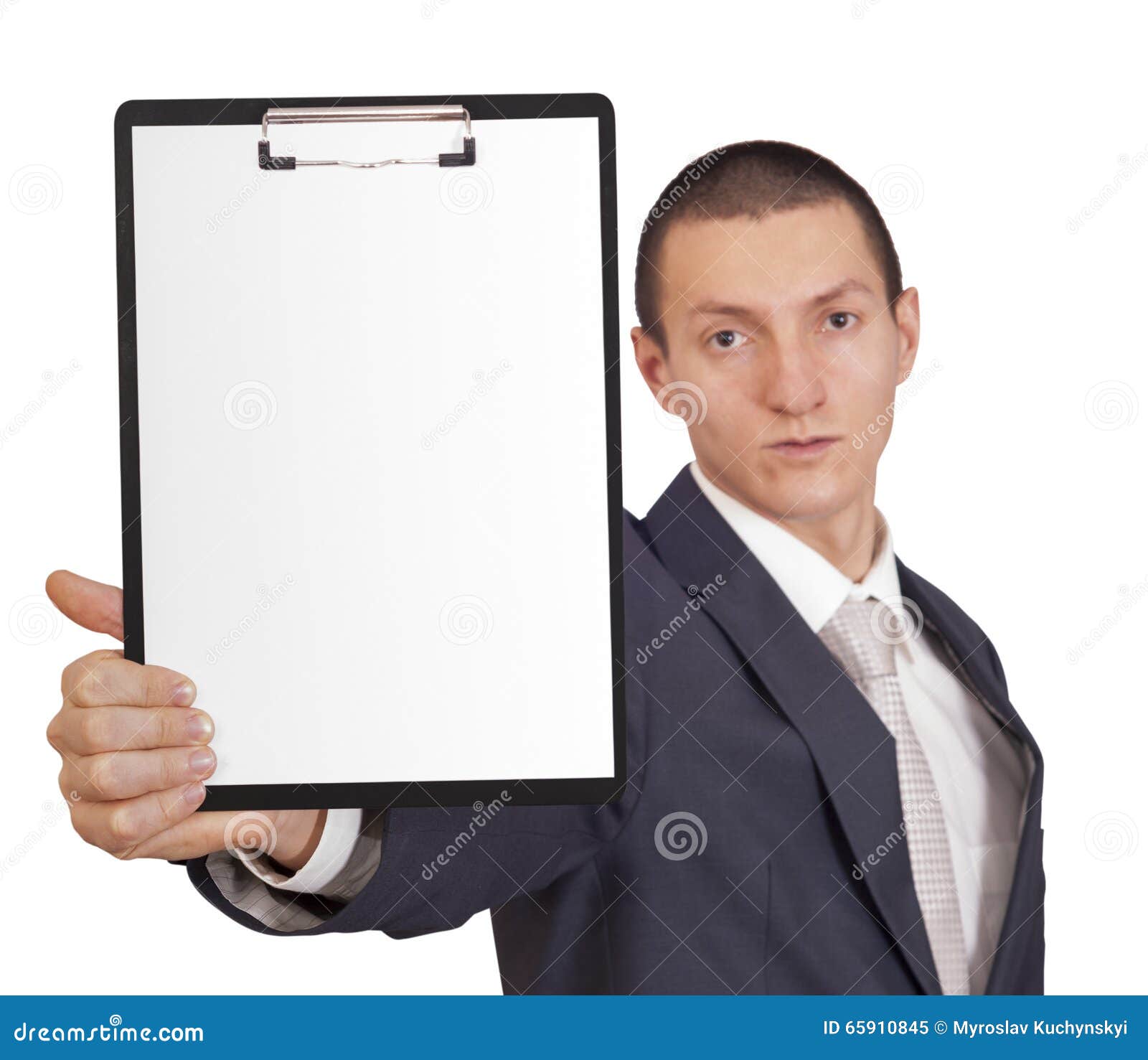 Man Holding a Sheet of Paper Stock Image - Image of sign, professional ...