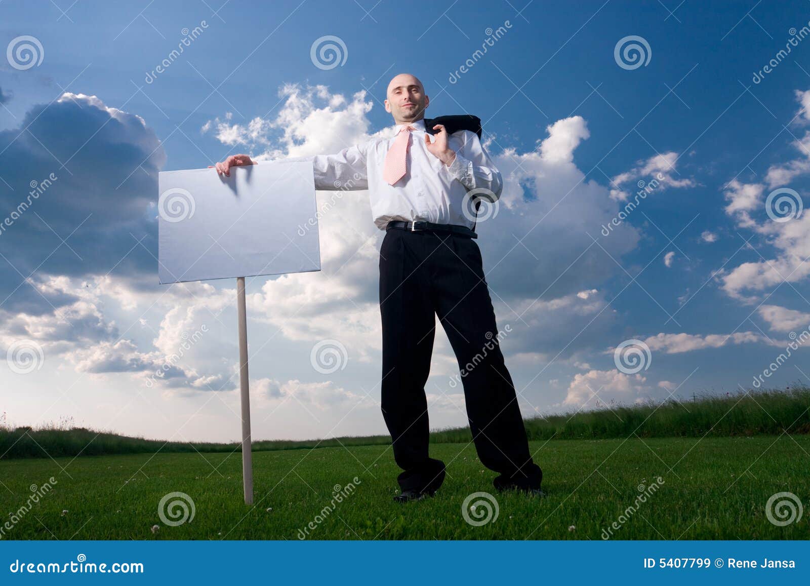 Man Holding Sign stock image. Image of caucasian, sign - 5407799