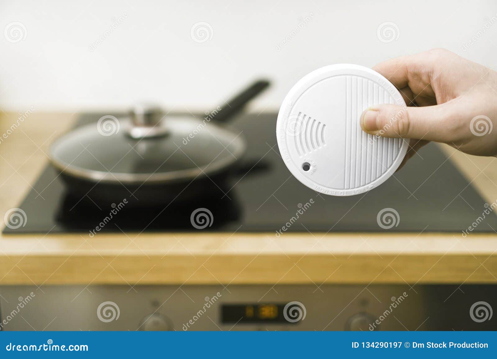 Smoke detector. stock image. Image of household, domestic - 134290197