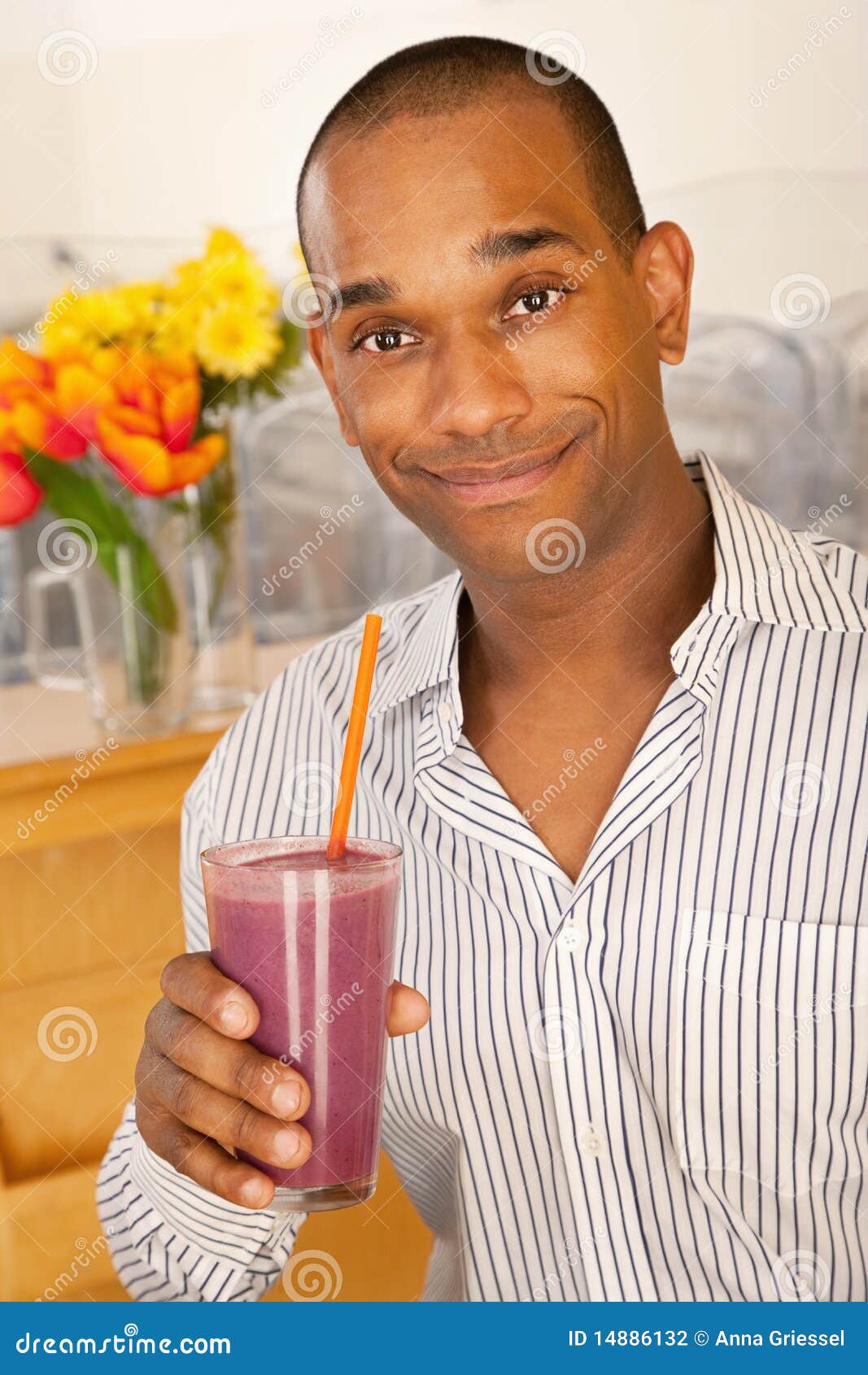 Man Holding a Smoothie stock photo. Image of male, hair - 14886132