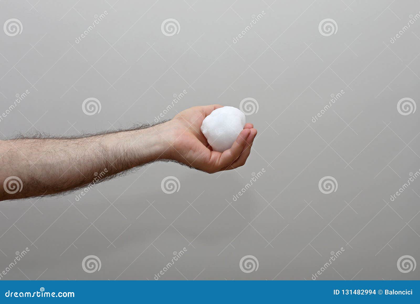 Snowball in Hand stock photo. Image of ball, winter - 131482994