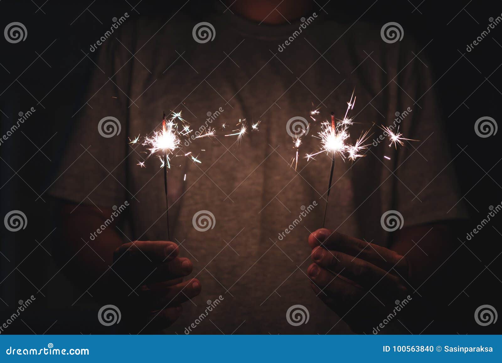 A Man Holding Sparklers Firework Stock Photo - Image of beautiful, hand ...