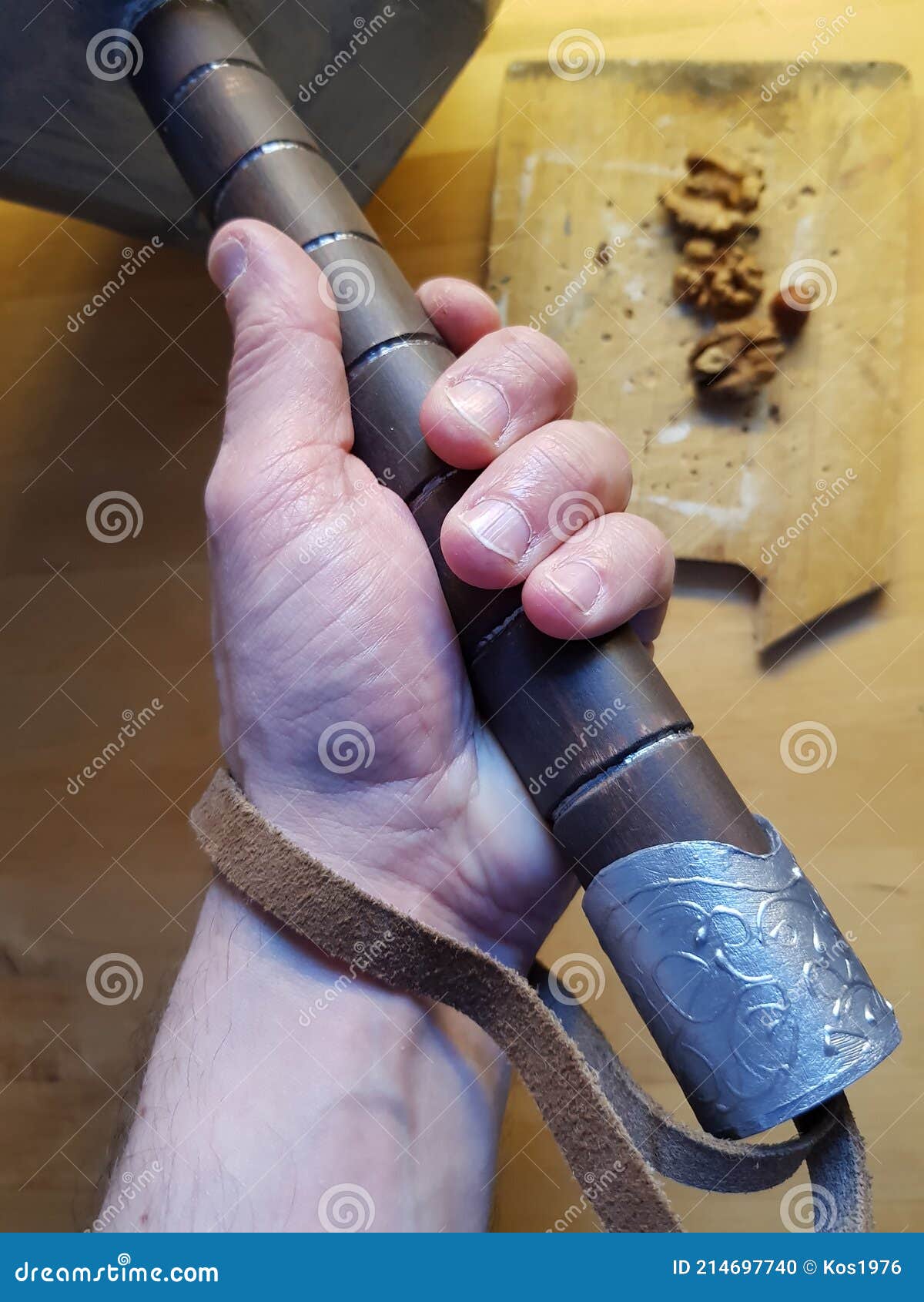Hammer Of Thor, Mjolnir, Isolated On White Background. The Mythical ...