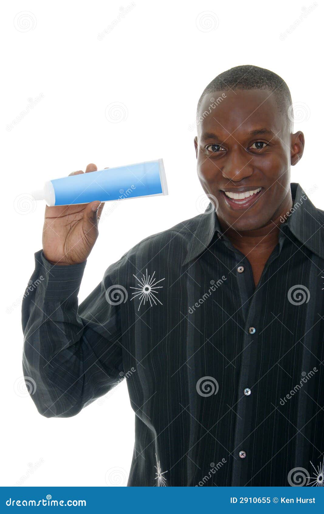 Man Holding Toothpaste Tube Stock Image - Image of comfortable ...