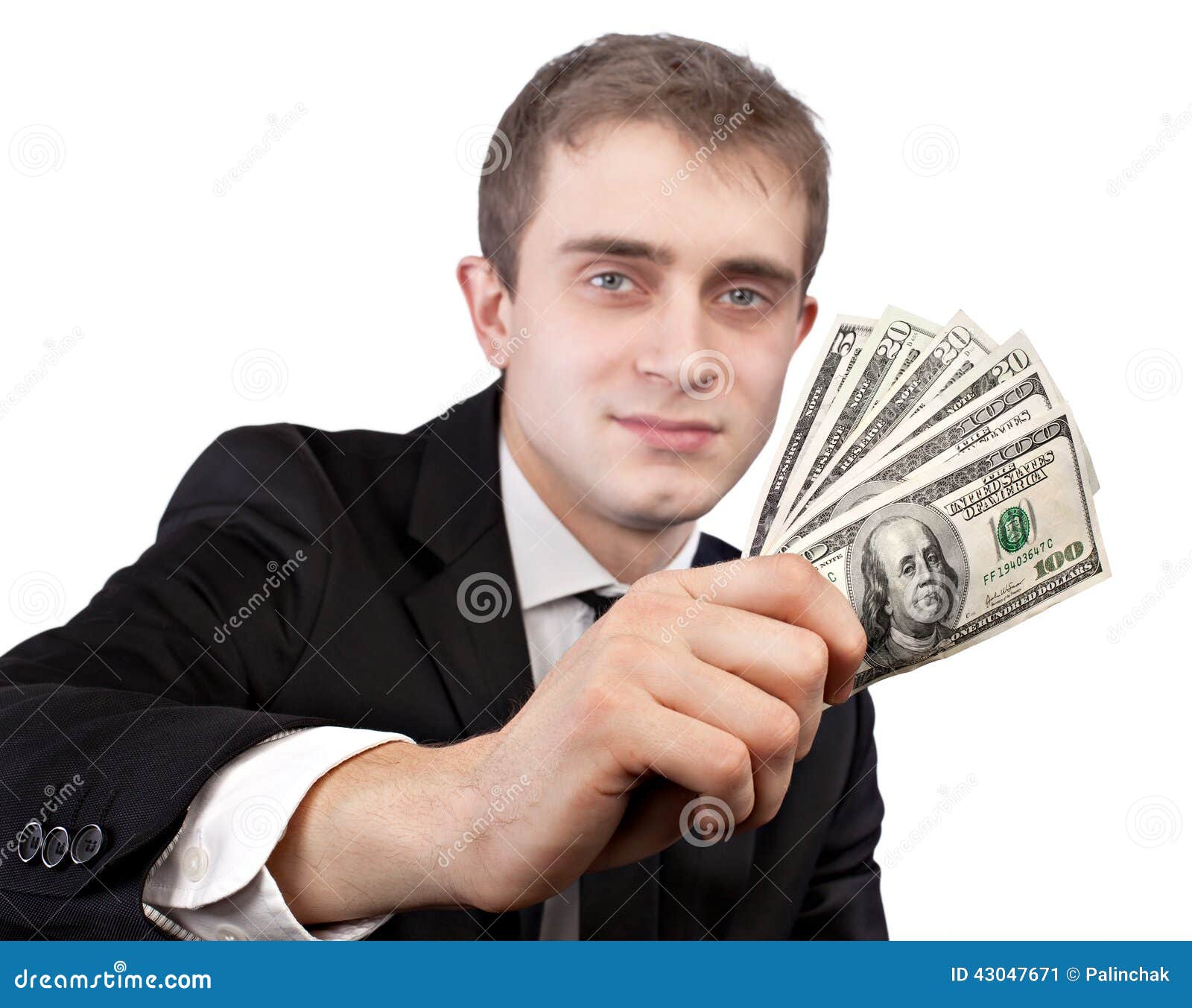 Man holding up banknotes stock image. Image of male, paper - 43047671