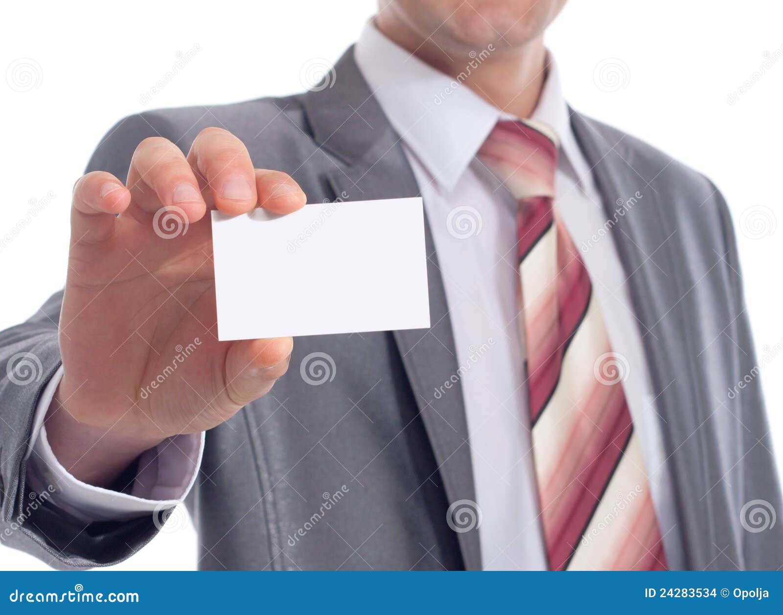 Man holding visiting card stock photo. Image of handshake - 24283534