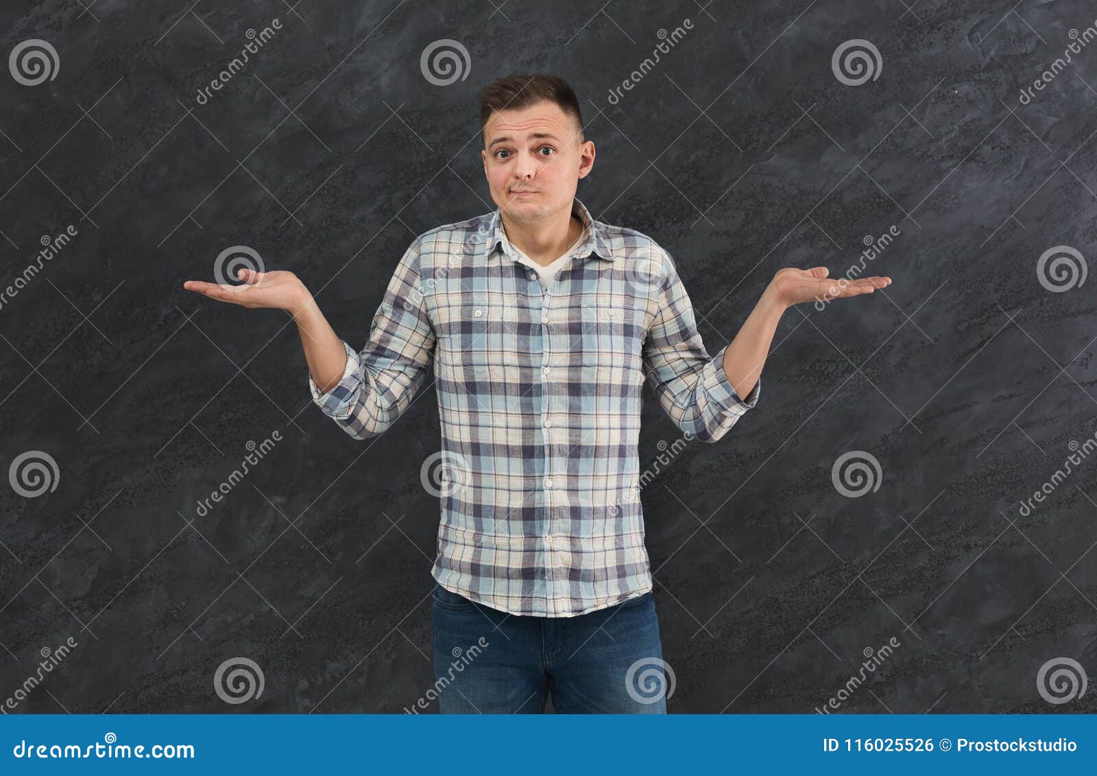 Man Holding Visual Objects in Hands Like Scales Stock Photo - Image of ...