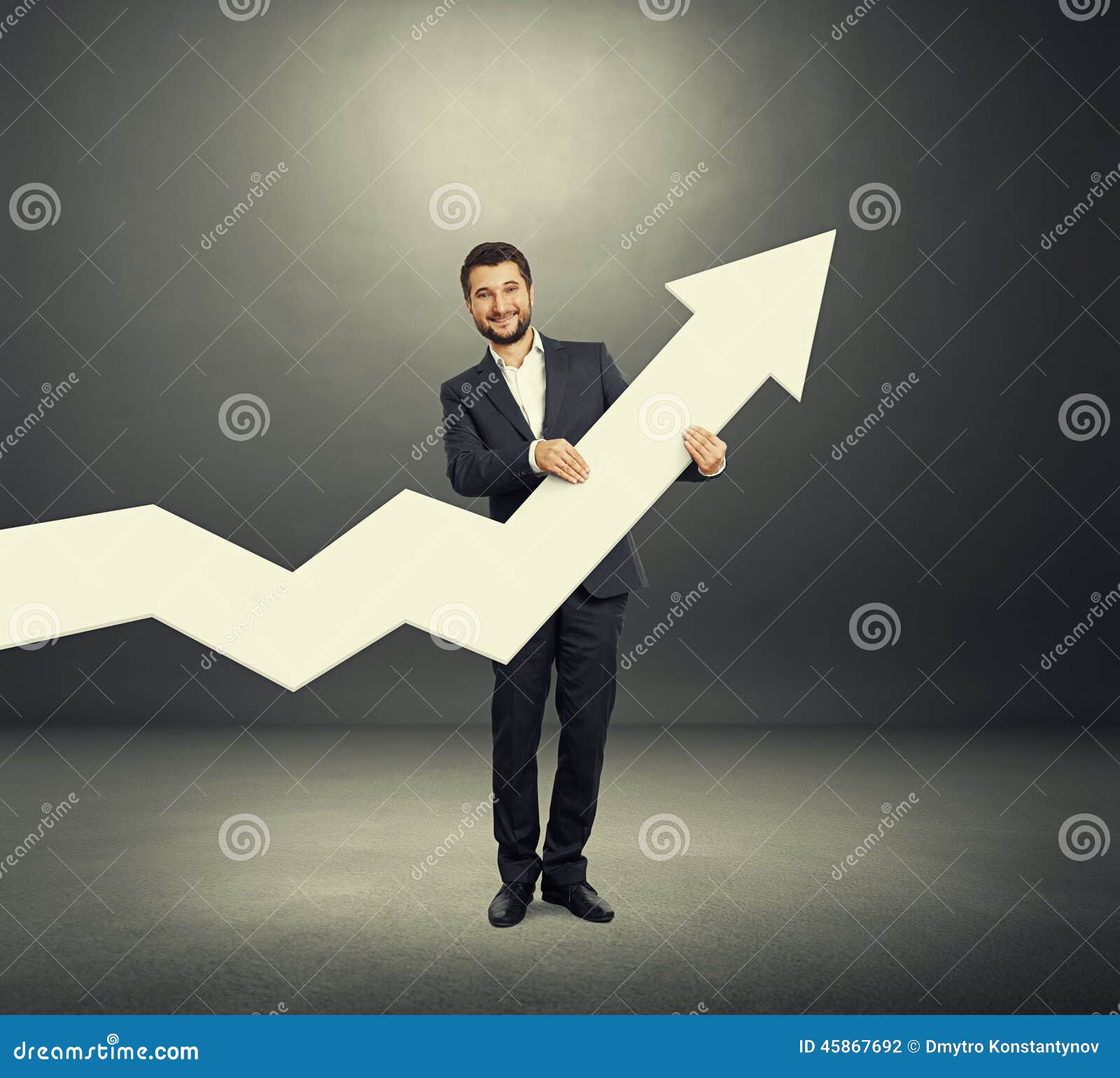 Man holding white pointer stock photo. Image of businessman - 45867692