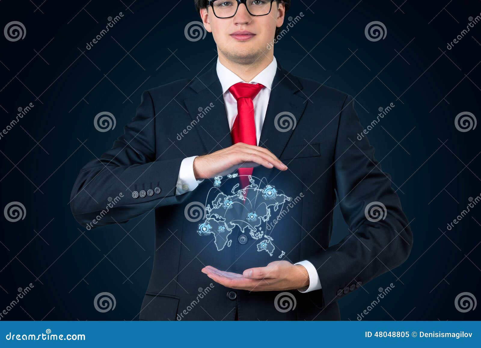 Man holding world map stock image. Image of concrete - 48048805