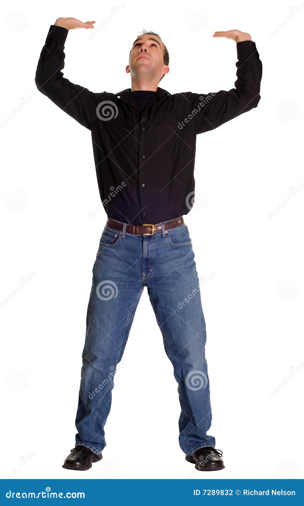 Man Holding Your Sign stock photo. Image of businessman - 7289832