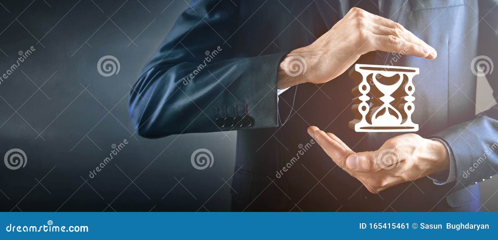 The Man Holds a Clock in Hands Stock Image - Image of hand, clock ...