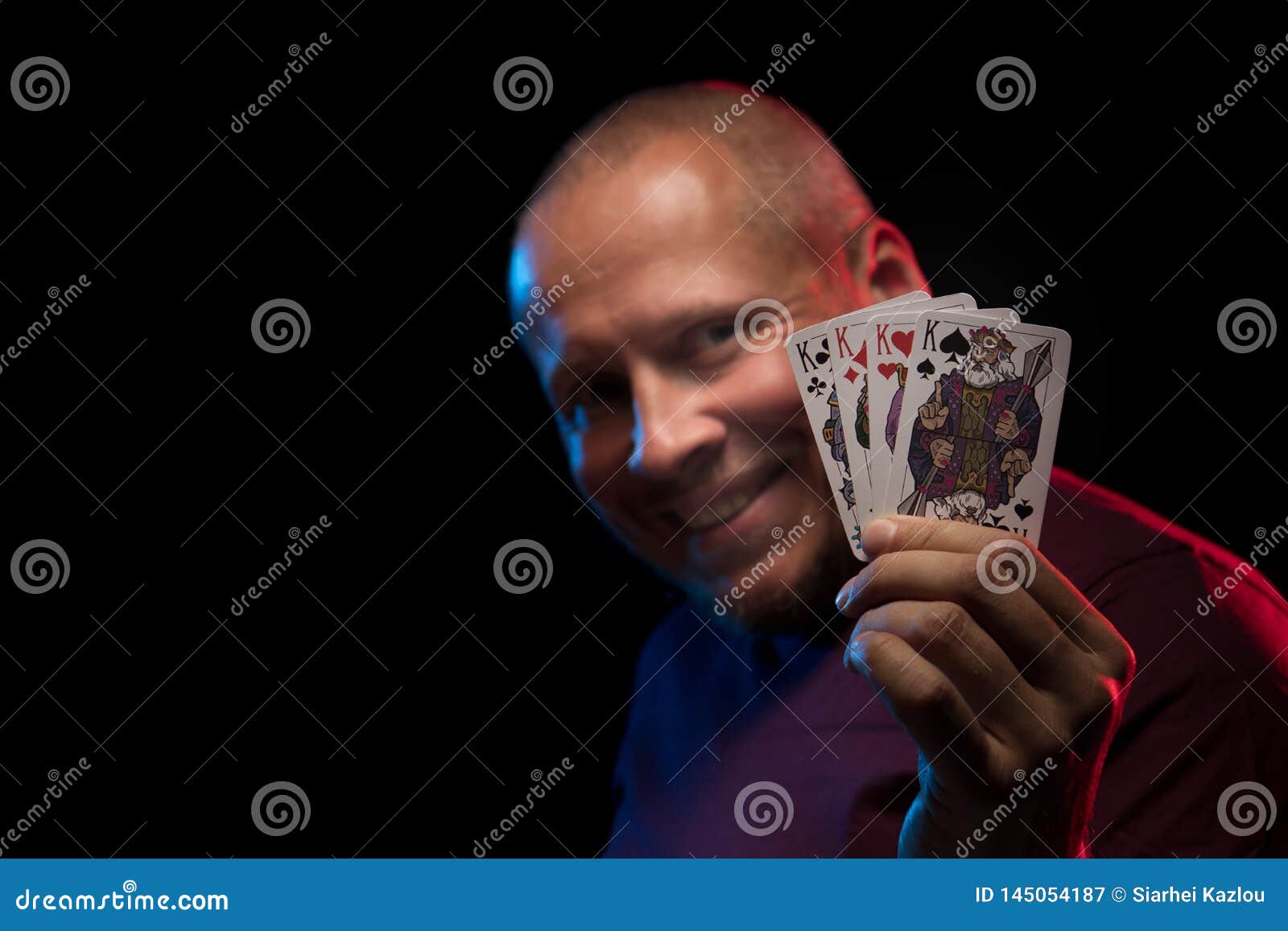A Man Holds a Deck of Play Cards Stock Image - Image of business ...