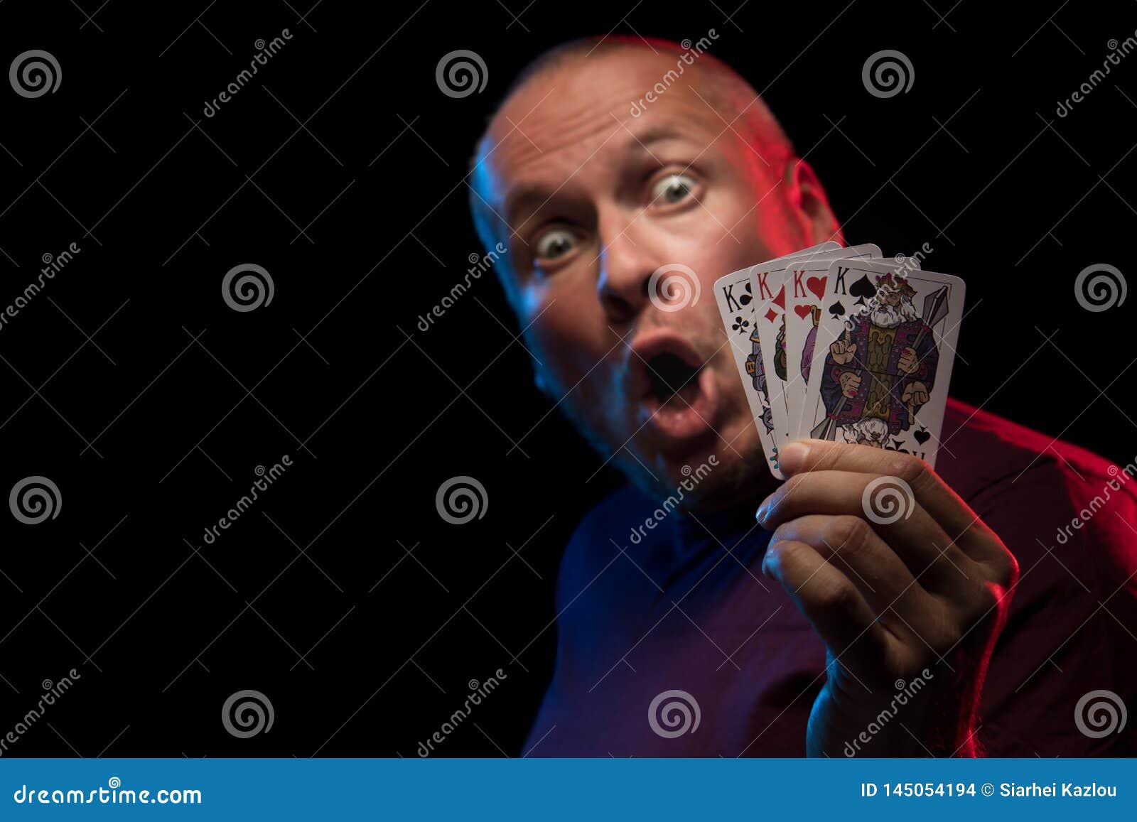A Man Holds a Deck of Play Cards Stock Photo - Image of cheating, deck ...