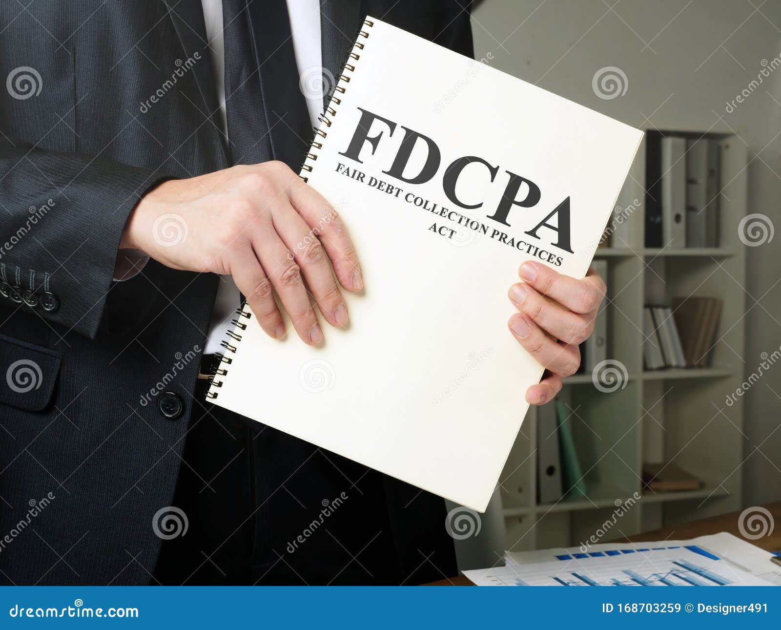 Man Holds the Fair Debt Collection Practices Act FDCPA Stock Image ...