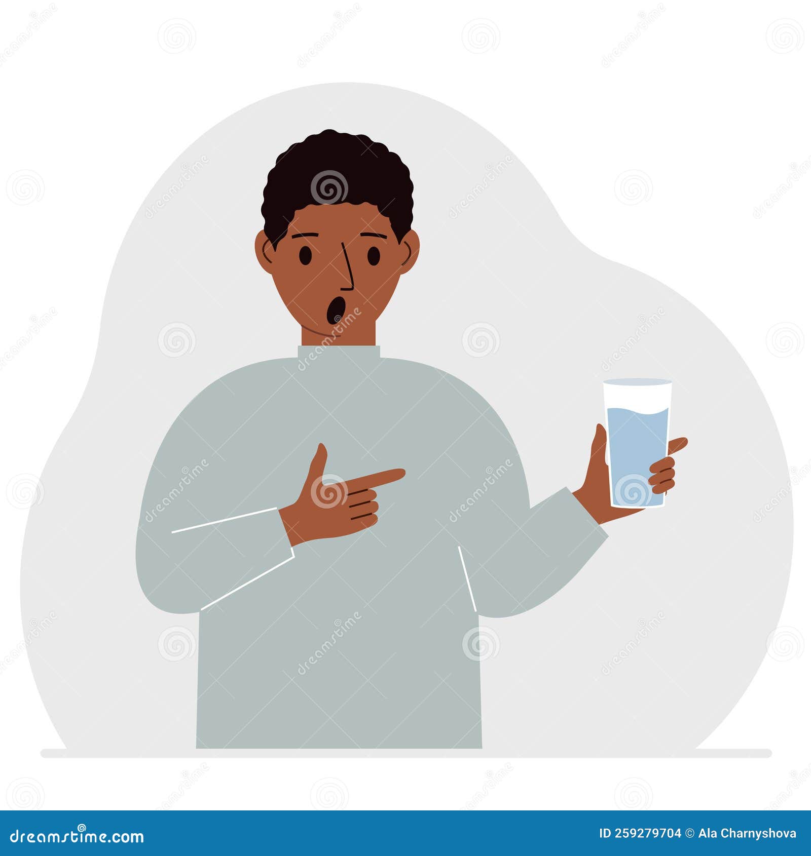 A Man Holds A Glass Of Water In His Hand The Concept Of Water Balance