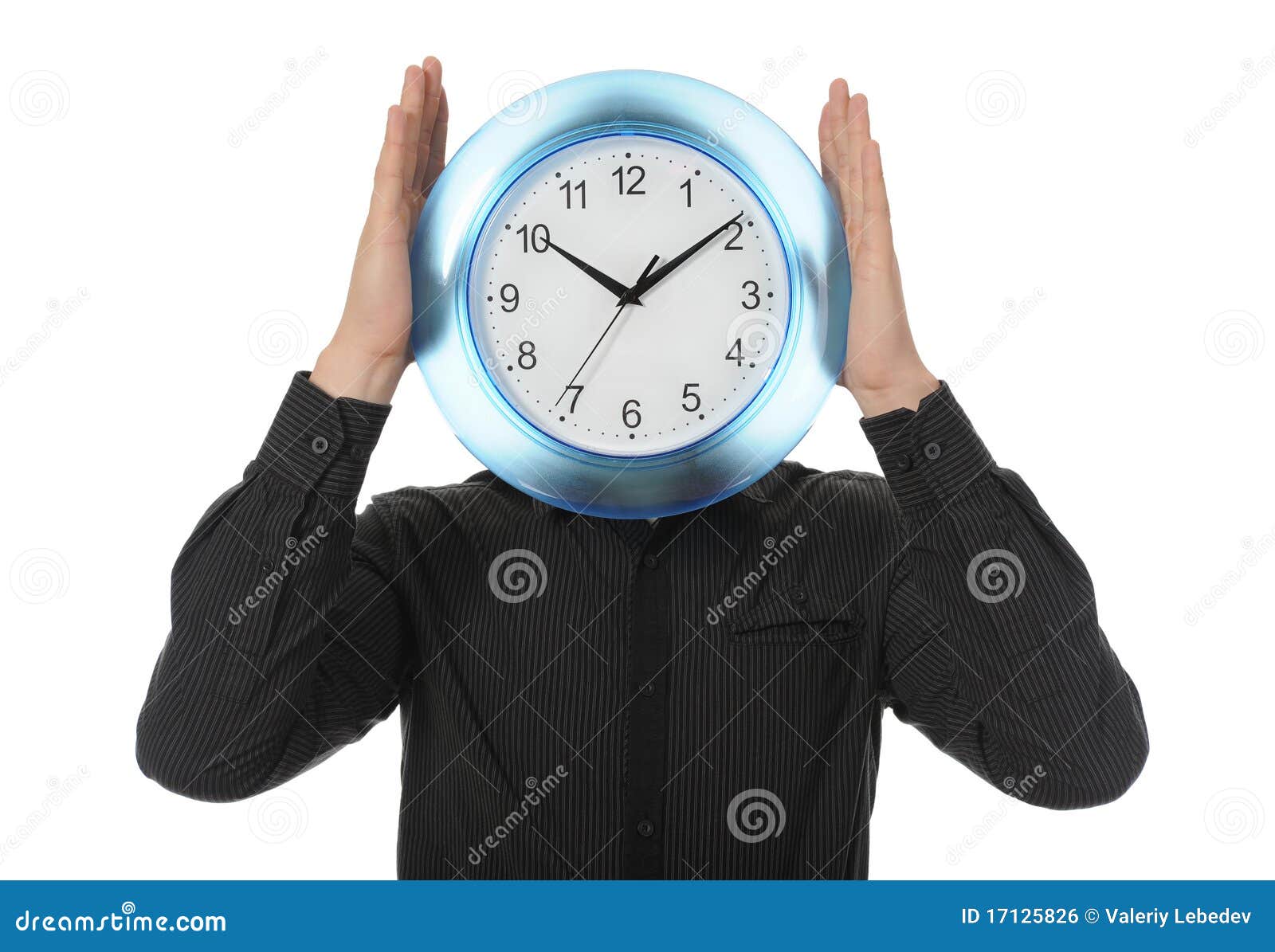 Man holds hours stock photo. Image of appointment, male - 17125826