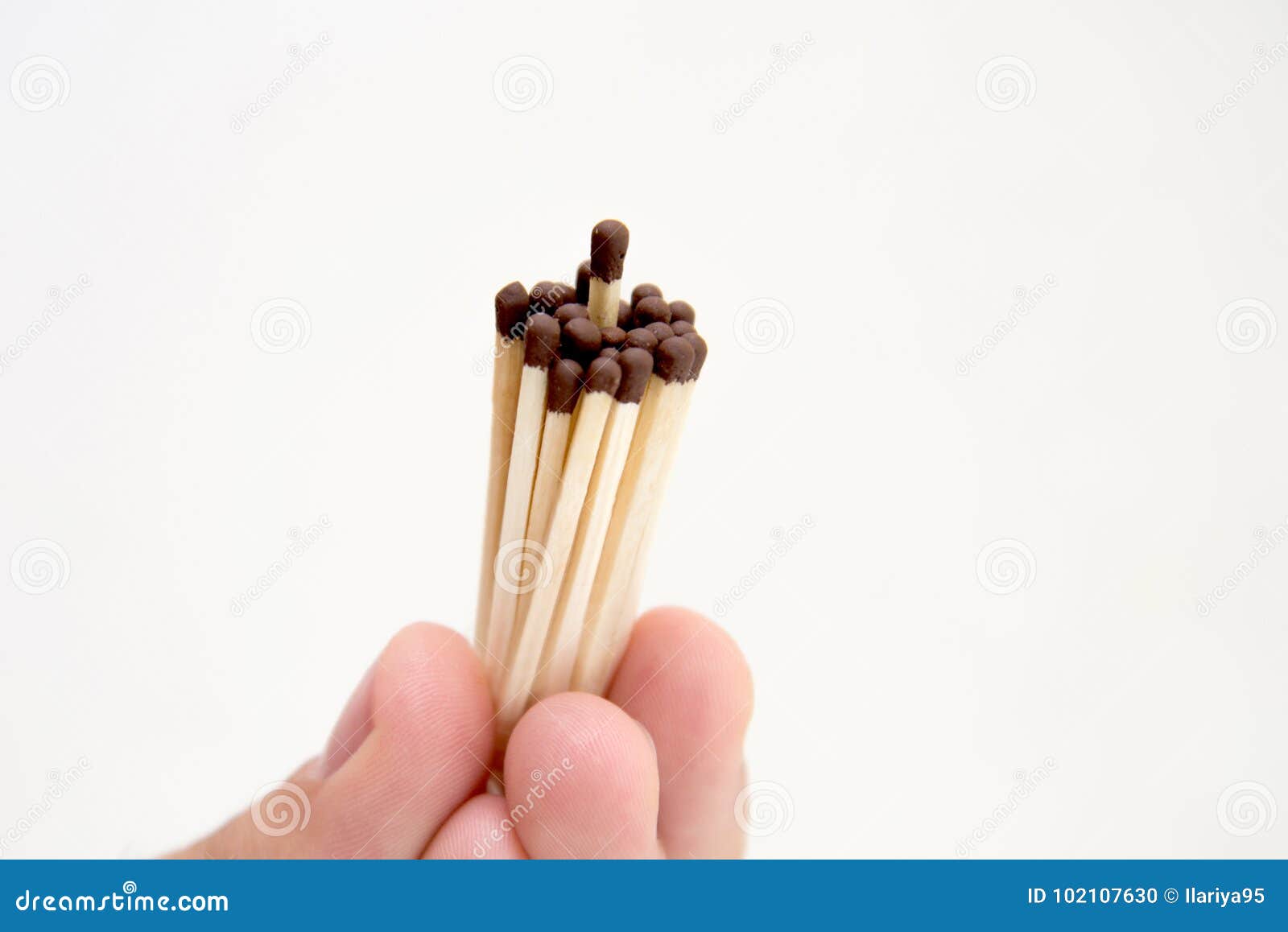 A Man Holds a Match in His Hand Stock Photo - Image of matches, black ...