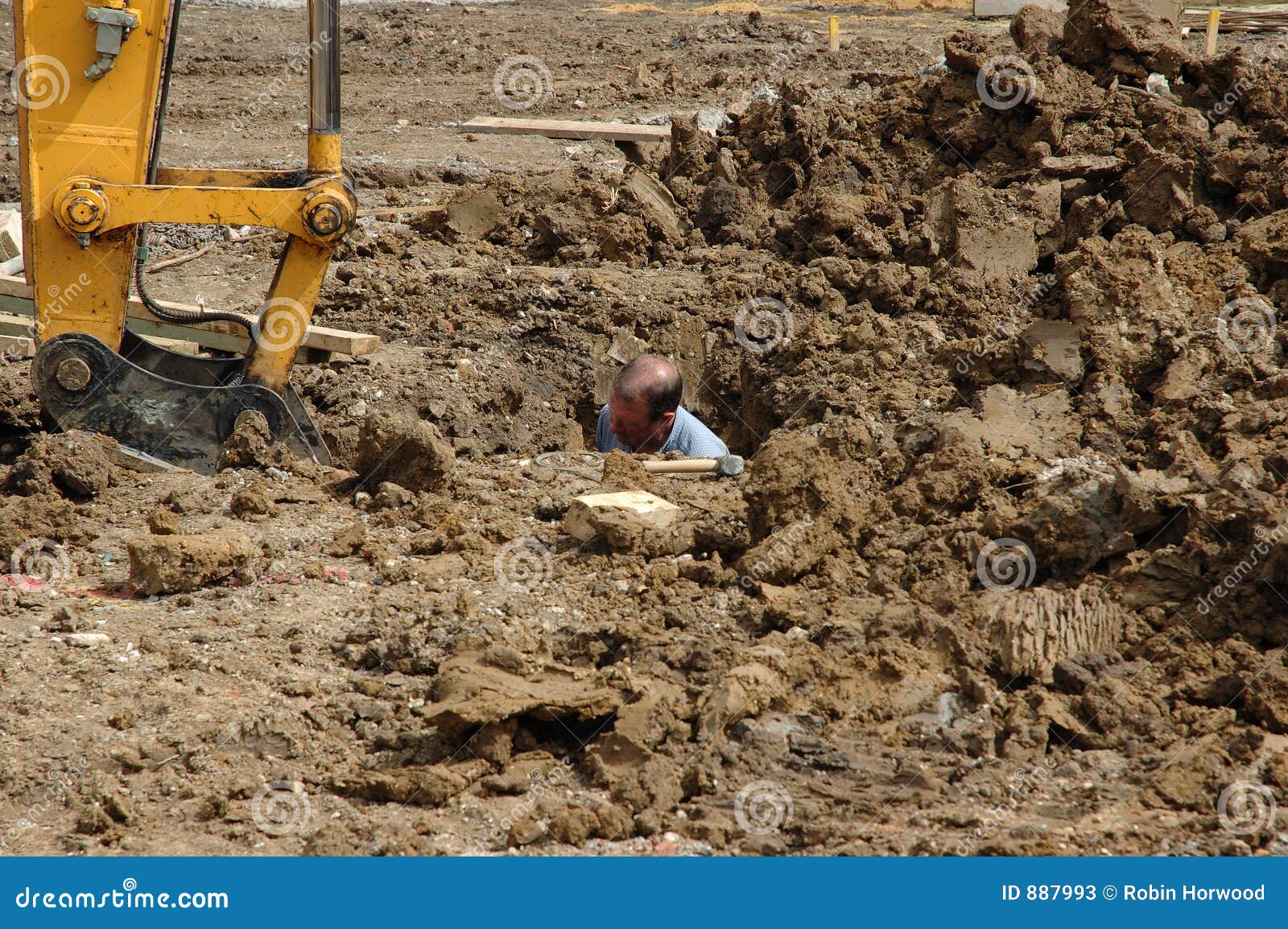 Man In Hole Picture. Image: 887993