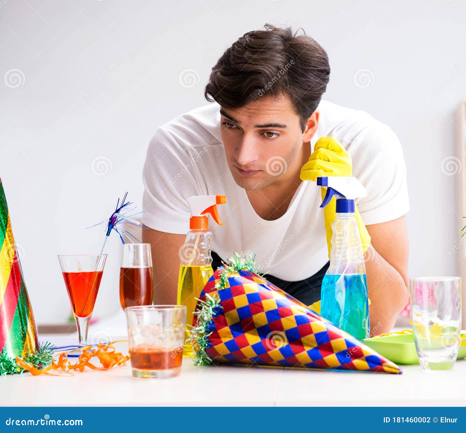 Man at Home after Heavy Partying Stock Photo - Image of drunken ...