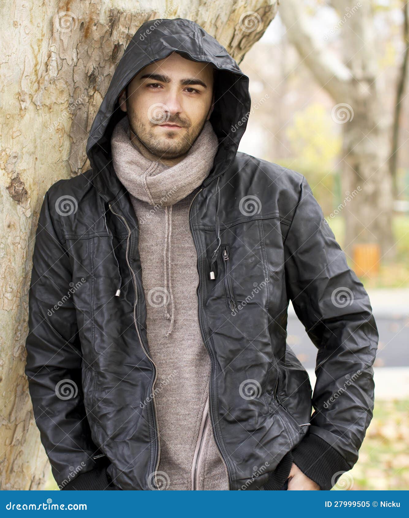 Man with hood stock image. Image of simple, person, casual - 27999505