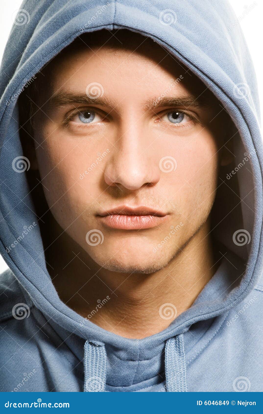Man in a hood stock image. Image of cool, portrait, sport - 6046849