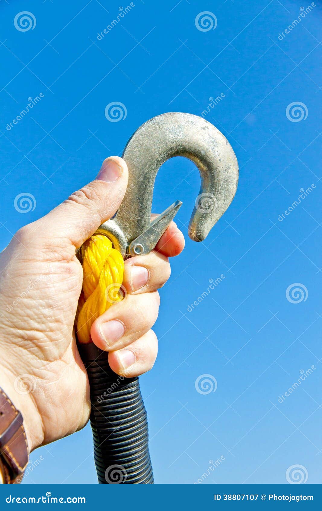 Man with a hook stock image. Image of holding, driver - 38807107