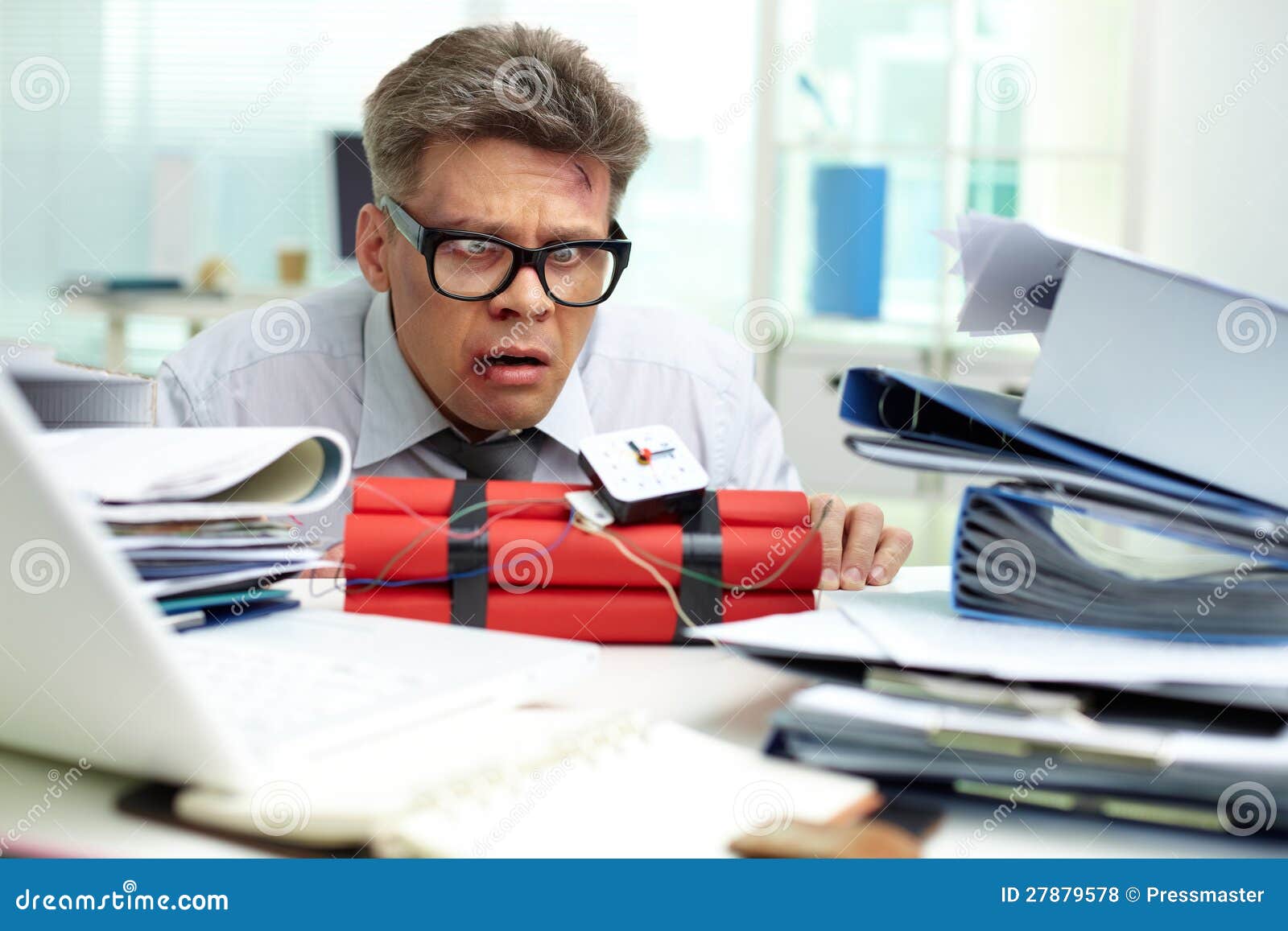 Man in horror stock photo. Image of horrified, career - 27879578