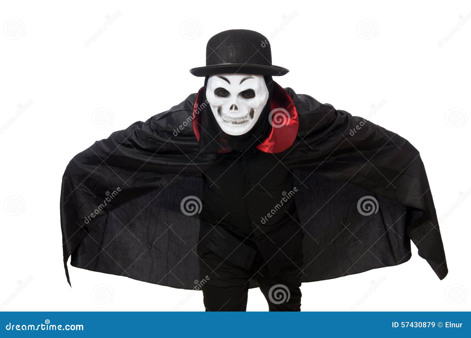 Man in Horror Costume with Mask Isolated on the Stock Image - Image of ...
