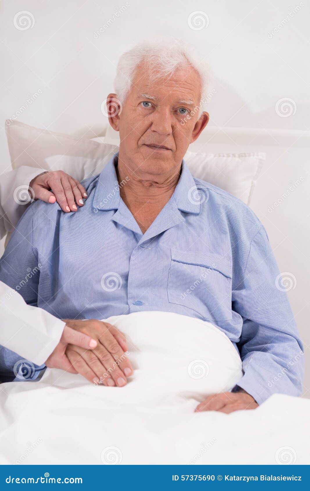 Man during hospitalization stock photo. Image of pensioner - 57375690