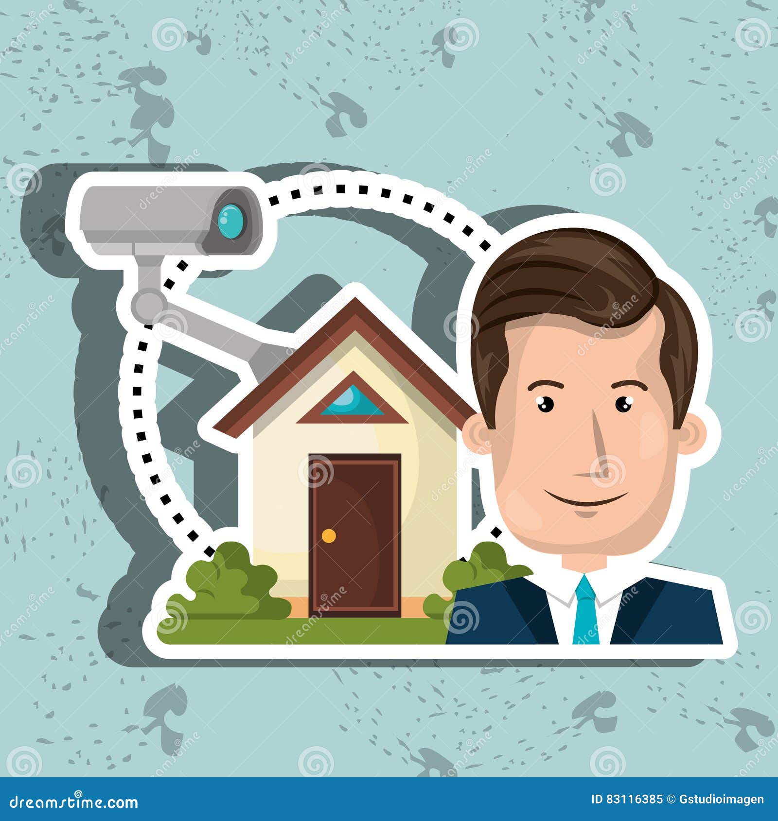 Man House Security Protection Stock Illustration - Illustration of ... Man House Security Protection Stock Illustration - Illustration of ...