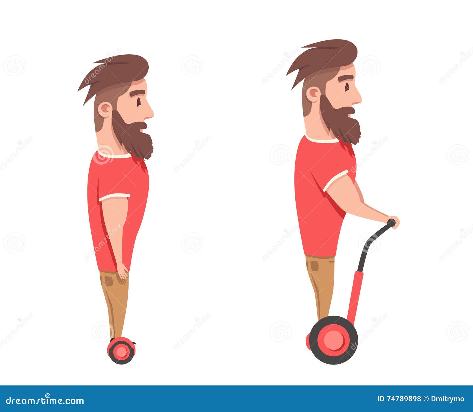 Man On Hoverboard. Cartoon Vector Illustration | CartoonDealer.com ...