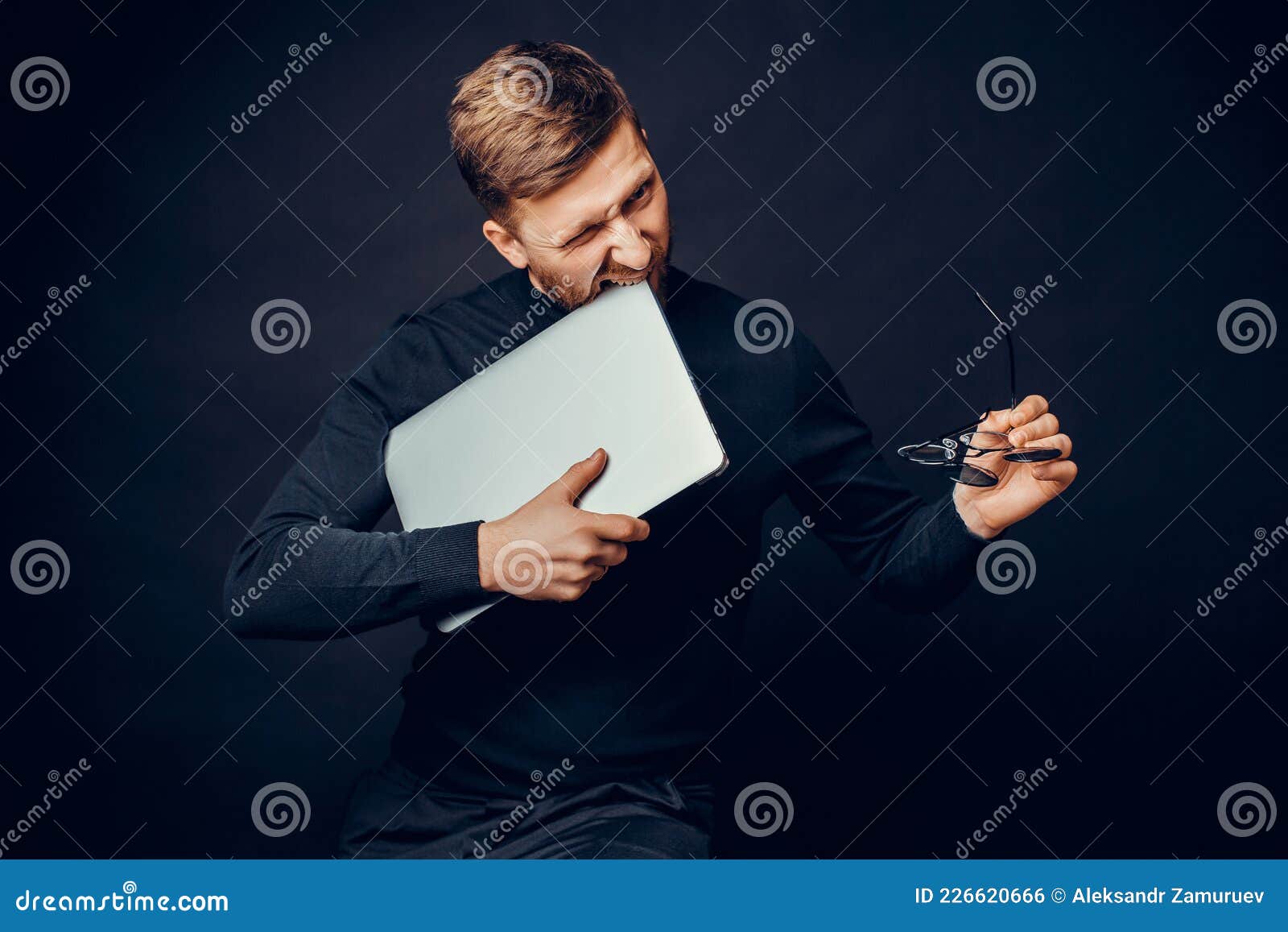 Hungry For Knowledge. Teacher Ready To Eat Her Paperwork. Teacher Eats ...