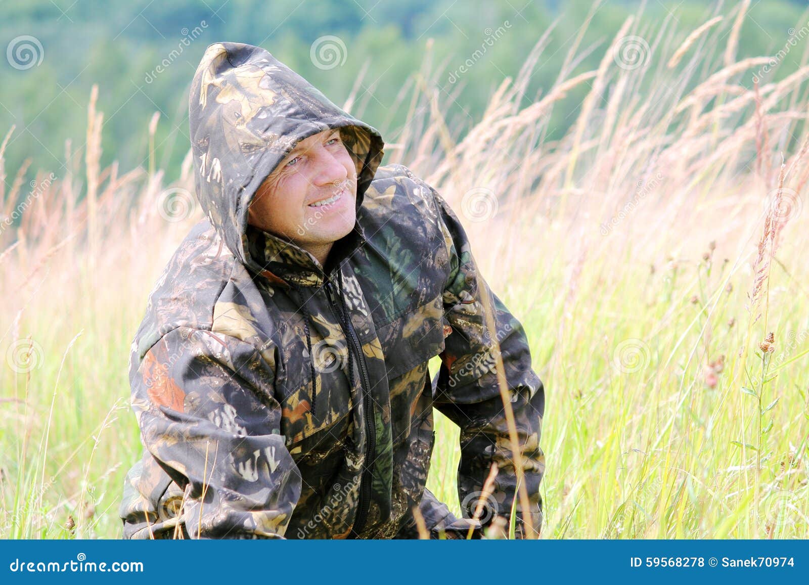 A man on the hunt stock photo. Image of success, earner - 59568278