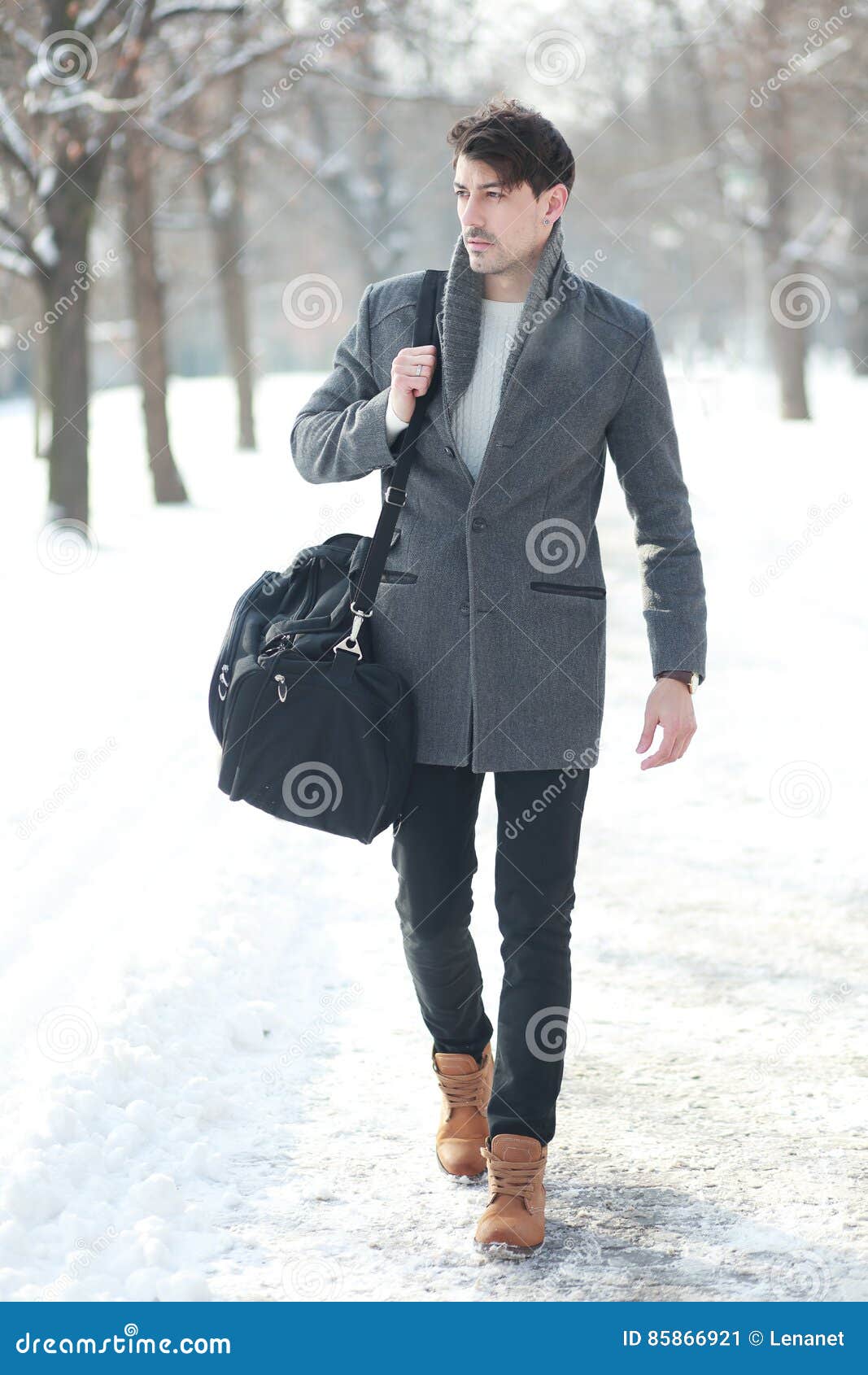 Man is hurry walking stock image. Image of shopping, black - 85866921