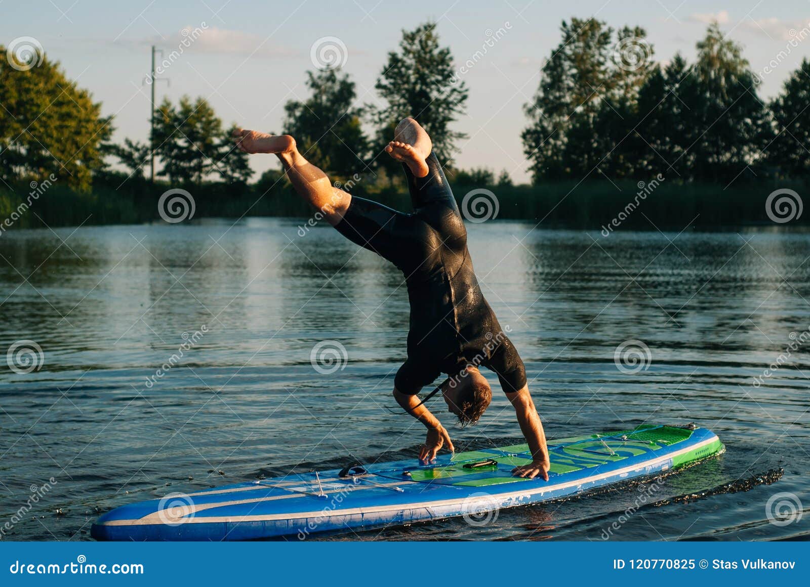 Man in a Hydro Suit on the SAP, Stock Image - Image of inflatable ...