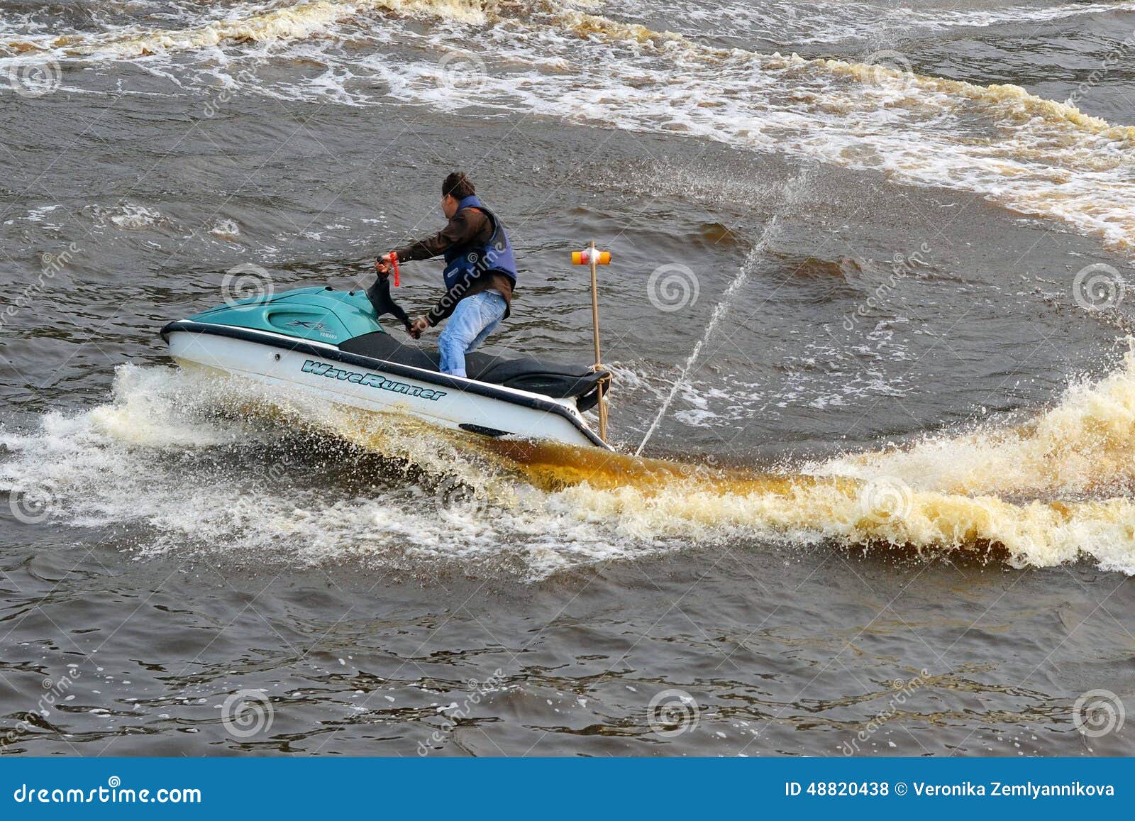 The man on a hydrocycle. editorial stock photo. Image of athlete - 48820438