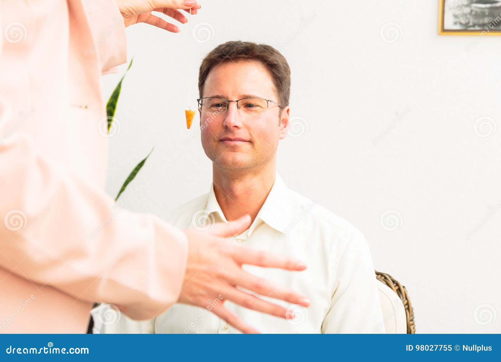 Man Hypnotized by Therapist Stock Image - Image of patient, health ...