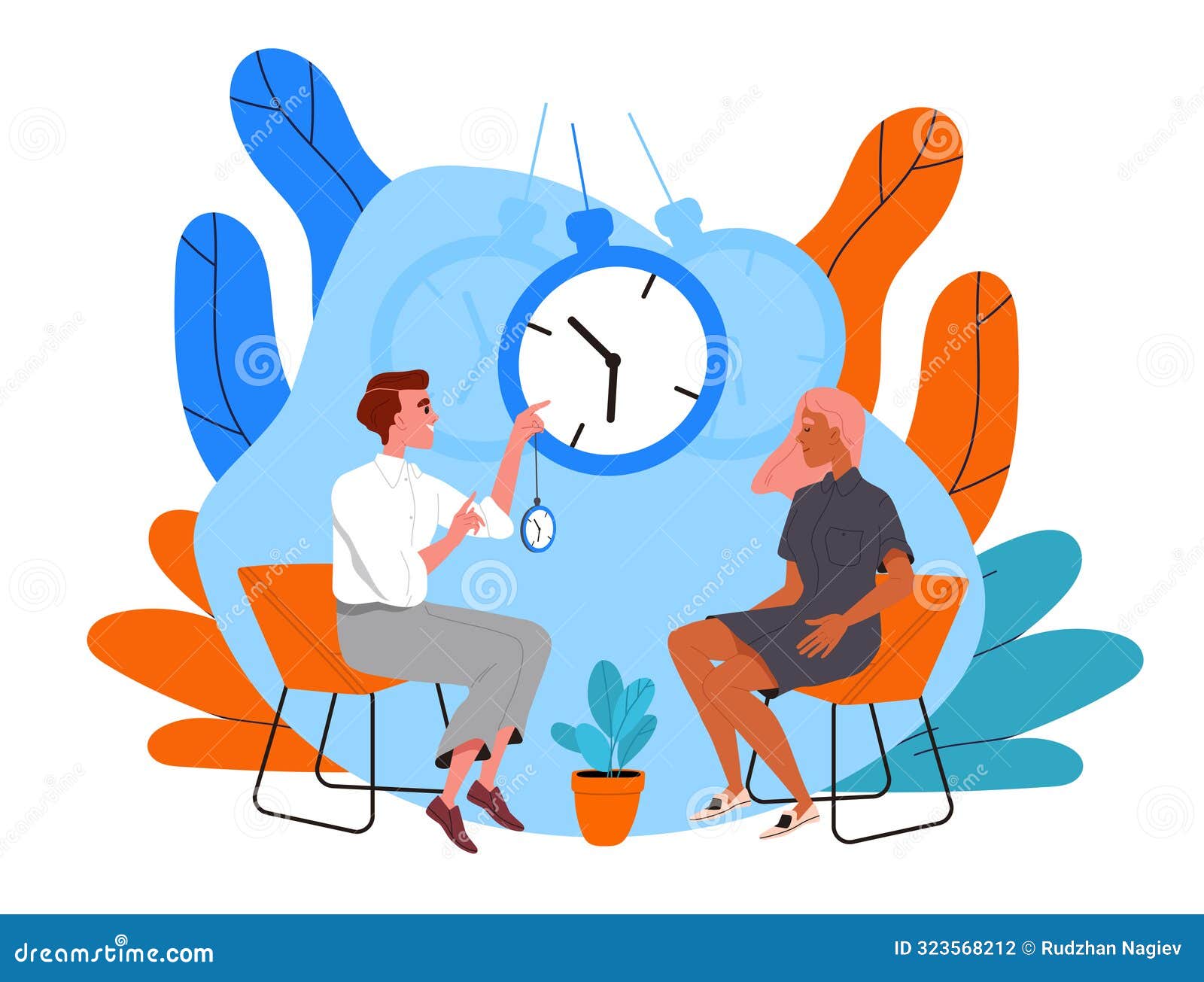 Man Psychotherapist Hypnotizes Woman Patient Using Pendulum To Solve ... Man Psychotherapist Hypnotizes Woman Patient Using Pendulum To Solve ...