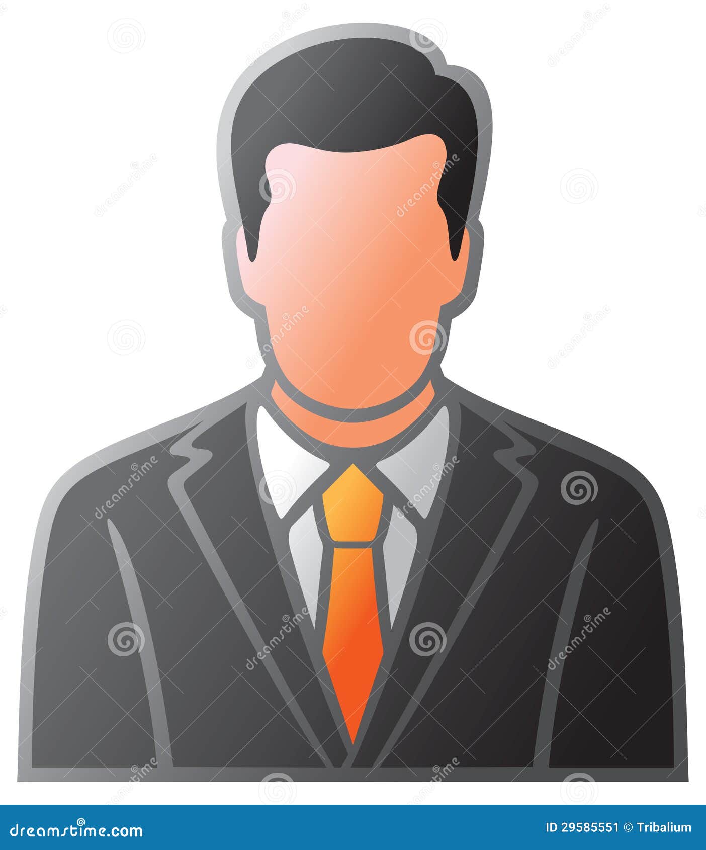 Man icon stock vector. Illustration of office, director - 29585551