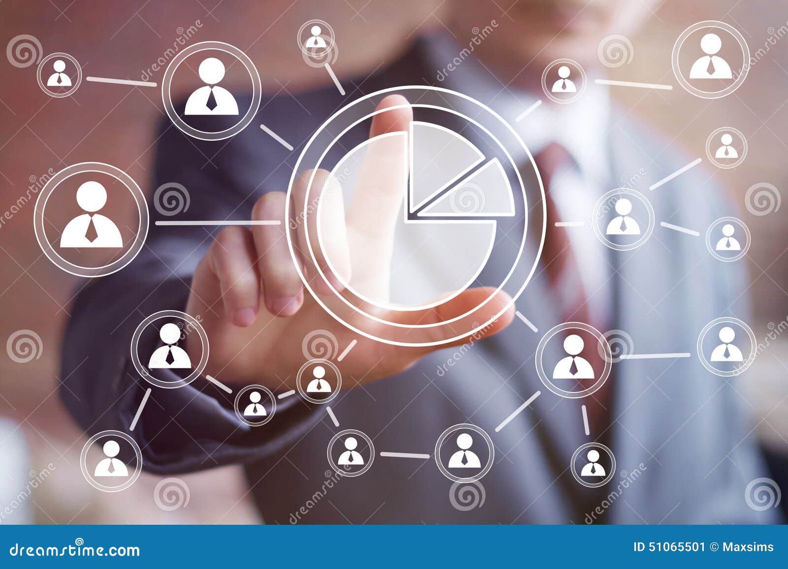 Man with Icon Chart Business Web Diagrams Stock Image - Image of ...