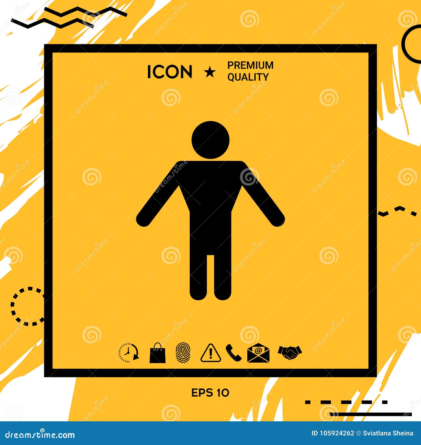 Man symbol icon stock vector. Illustration of people - 105924262