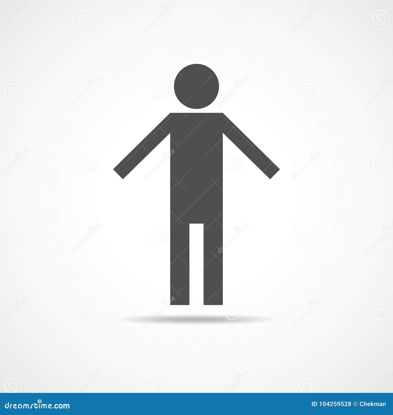 Man Icon. Vector Illustration. Stock Illustration - Illustration of ...