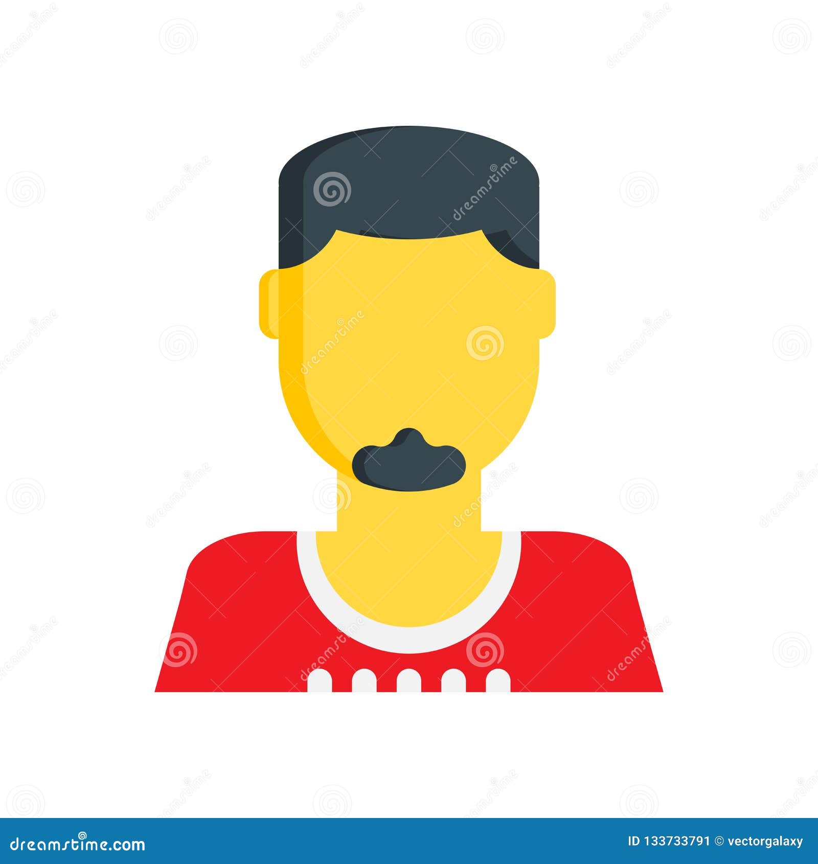 Man Icon Isolated on White Background Stock Vector - Illustration of ...