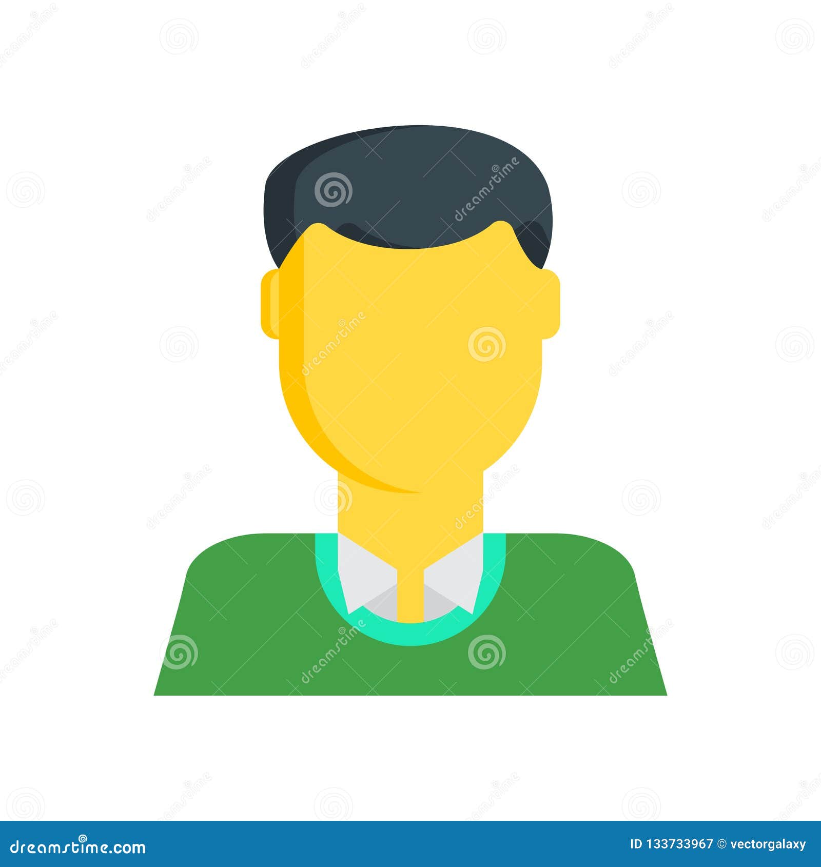 Man Icon Isolated on White Background Stock Vector - Illustration of ...